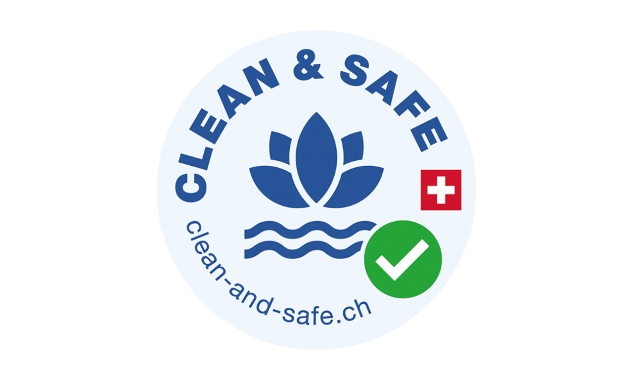Clean & Safe label - Splash & SPA Tamaro